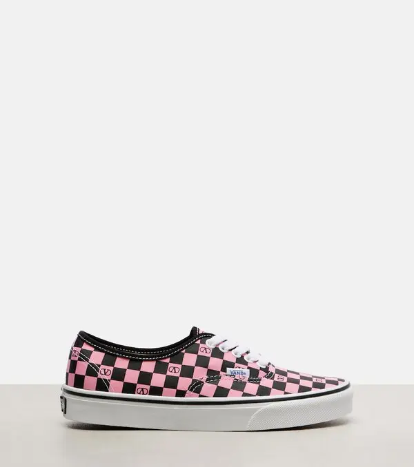 Valentino Garavani Vlogo Checked Sneakers - Pink