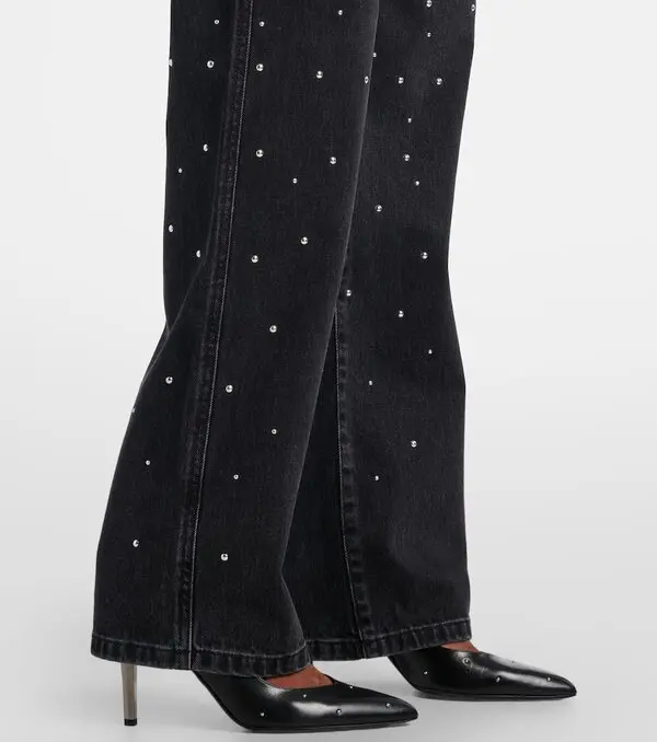 MARANT ETOILE Embellished Straight Jeans