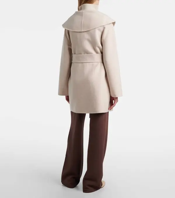 Varley Edgemere Wool-blend Wrap Jacket - Beige