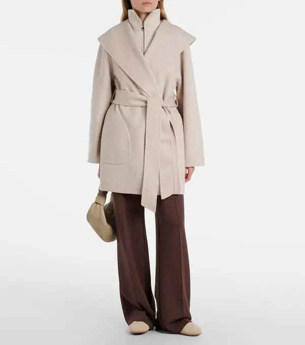 Varley Edgemere Wool-blend Wrap Jacket