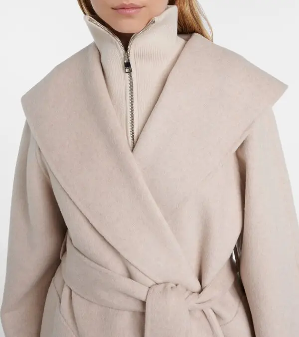 Varley Edgemere Wool-blend Wrap Jacket