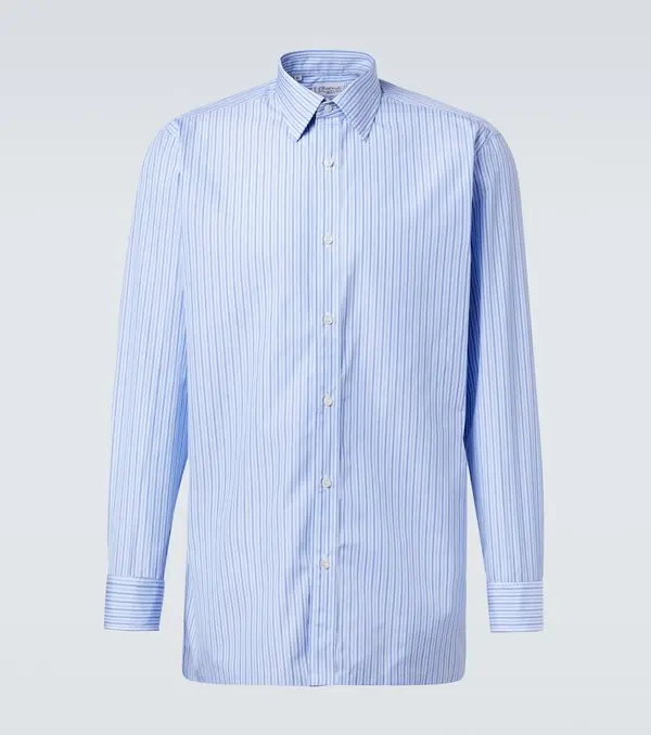 Charvet Striped Cotton Poplin Shirt