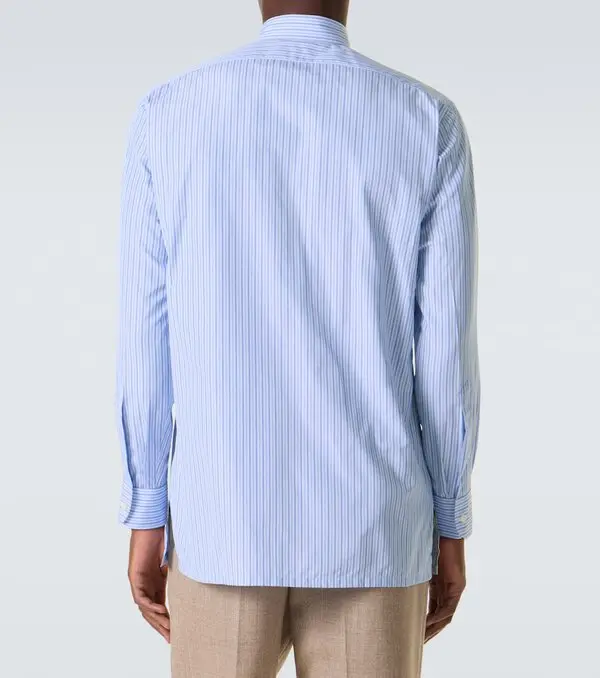 Charvet Striped Cotton Poplin Shirt