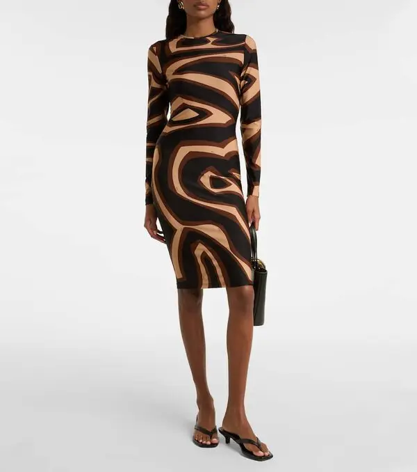 Emilio Pucci Labirinto Jersey Minidress