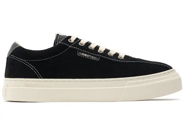 S.W.C STEPNEY WORKERS CLUB Dellow 02 Cup Suedein Sneakers - Black/white