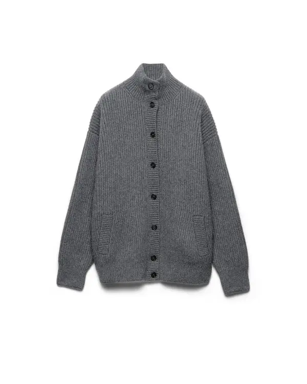 Prada Cashmere Cardigan - Grey