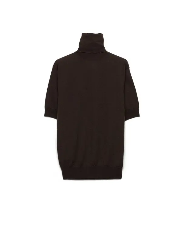 Prada Cashmere Turtleneck Sweater - Brown