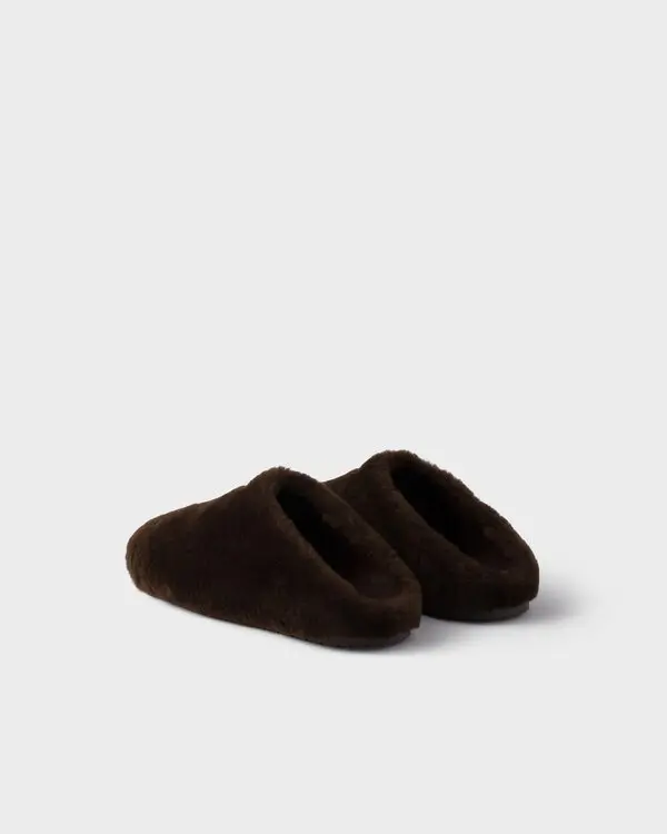 Prada Shearling Mules
