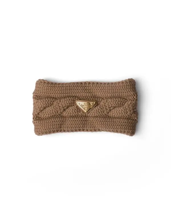 Prada Wool Headband - Brown