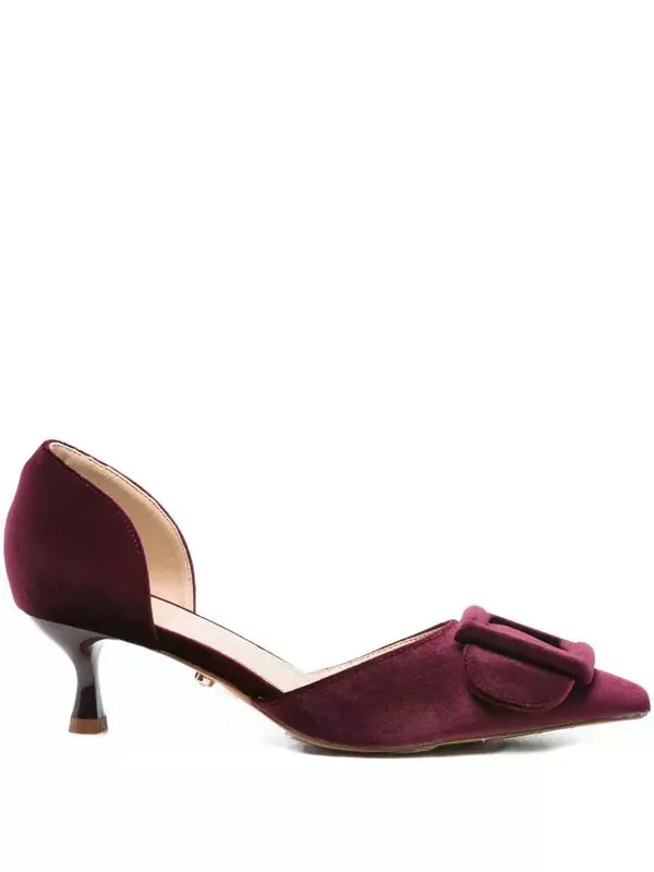 TWENTY FOURHAITCH Buckled Pointed-toe Pumps