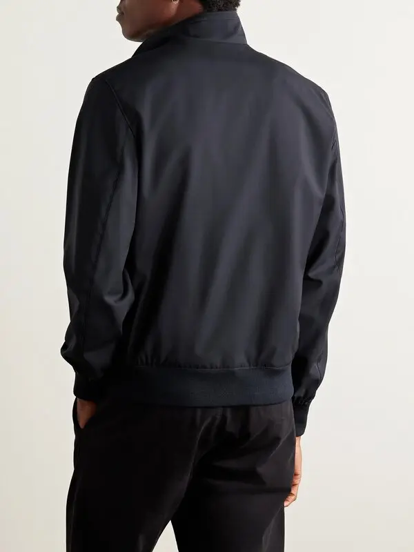 Orlebar Brown Alvaro Merino Wool Jacket - Blue