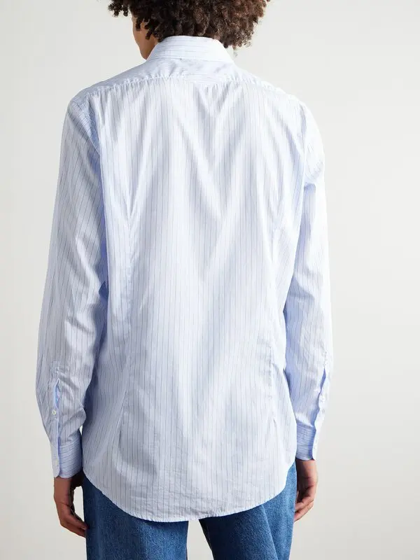 Massimo Alba Genova Striped Cotton-voile Shirt