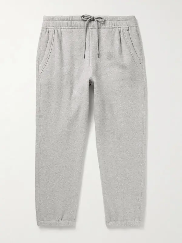 JAMES PERSE Cozy Tapered Cotton-blend Jersey Sweatpants - Gray