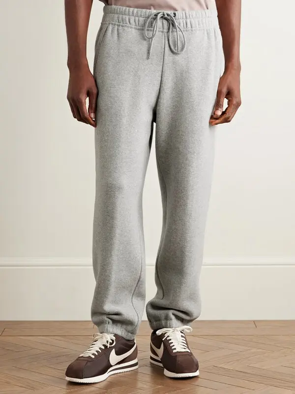 JAMES PERSE Cozy Tapered Cotton-blend Jersey Sweatpants - Gray