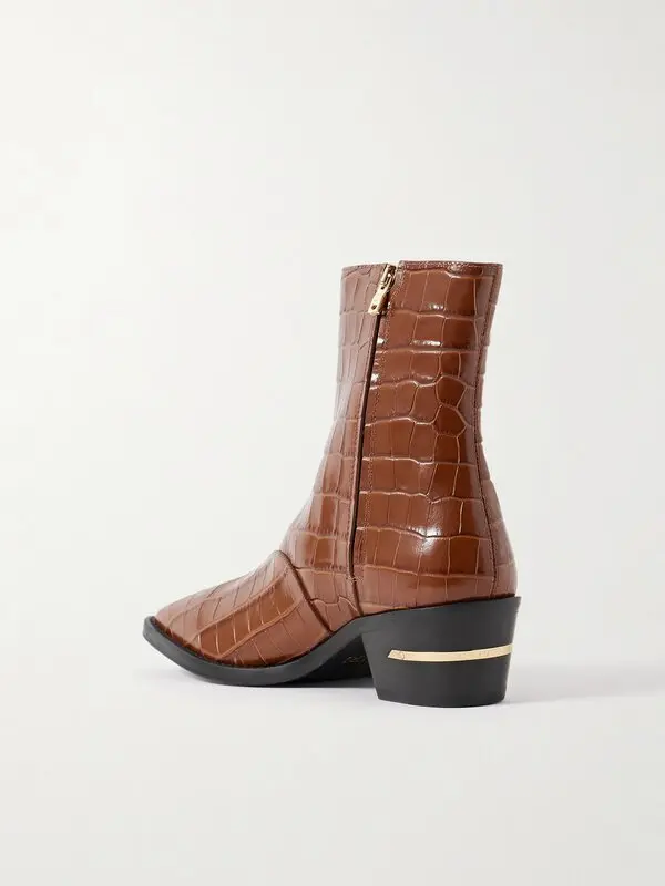 AMIRI Orange Crocodile Pattern Boots AMIRI | Shoes | Amiri Boots | Poshmark main image 4