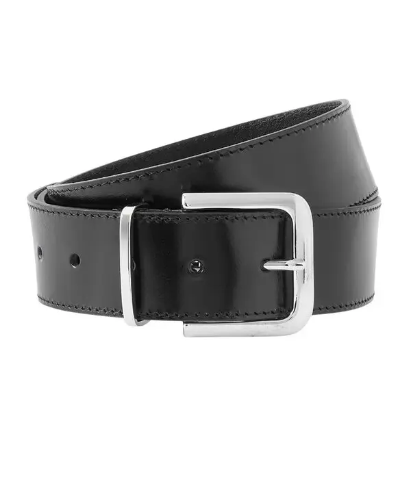 THE FRANKIE SHOP Sarno Leather Belt - Black