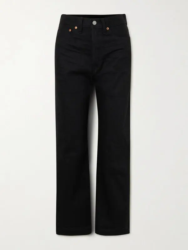 Ralph Lauren High-rise Wide-leg Jeans - Black