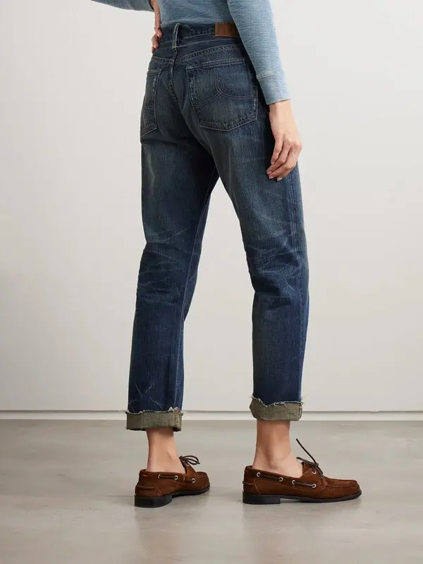 Ralph Lauren Cropped Straight-leg Jeans - Blue