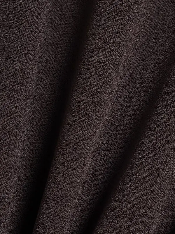 Rick Owens Asymmetric Paneled Gathered Jersey Gown - Brown