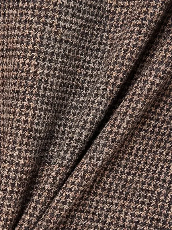 Ralph Lauren Isaiah Houndstooth Wool Wide-leg Pants