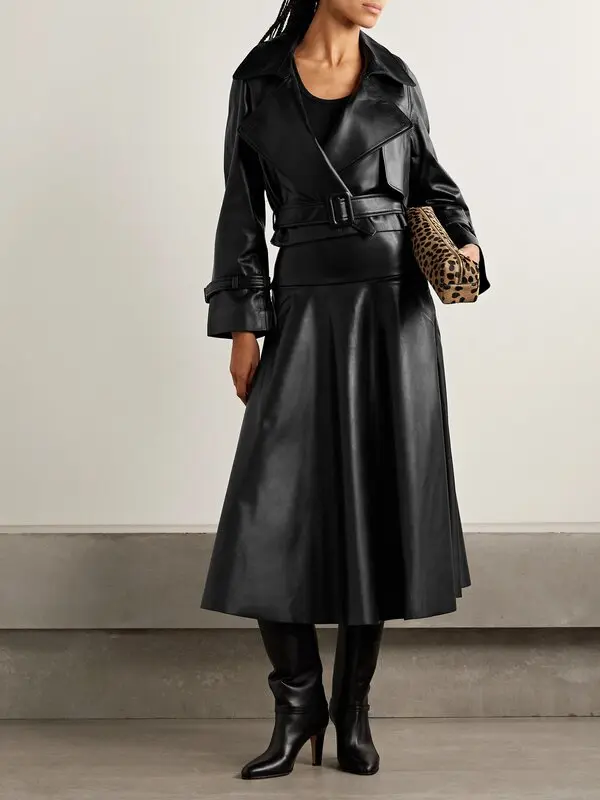 Norma Kamali Vegan Midi Skirt