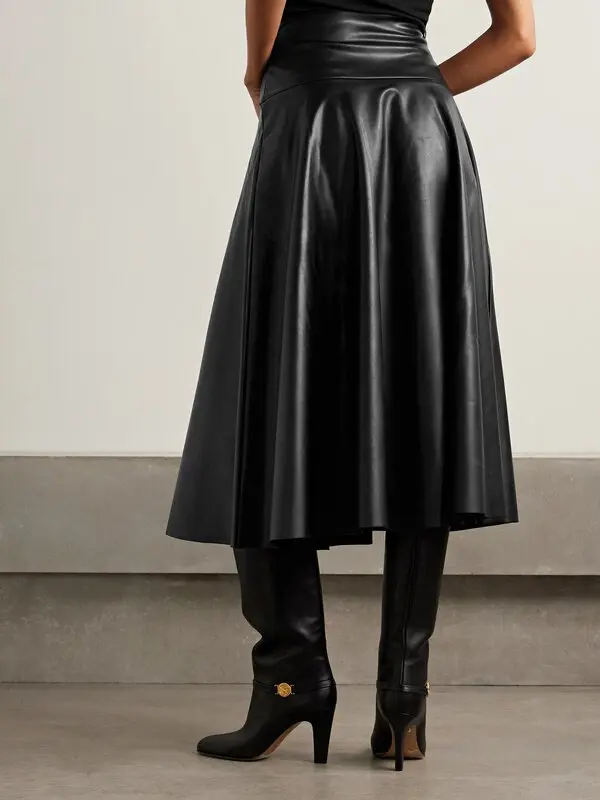 Norma Kamali Vegan Midi Skirt