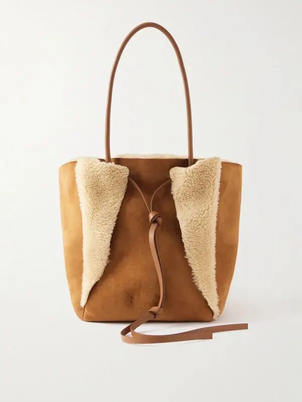 Gabriela Hearst Marija Shearling Tote - Brown