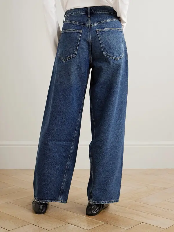 AGOLDE Twist High-rise Wide-leg Jeans - Blue