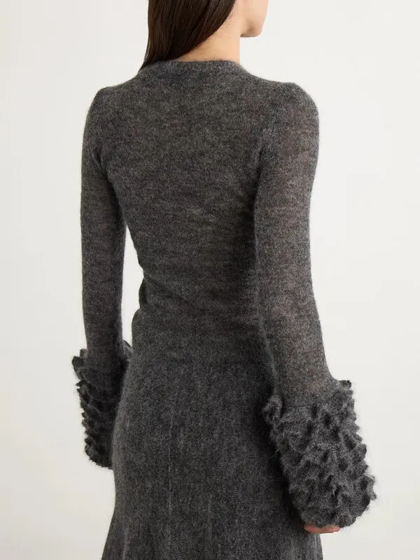 Alaïa Ruched Mohair-blend Sweater