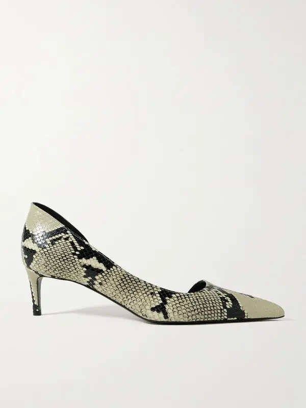 Khaite Jett Snake-effect Leather Pumps - Animal Print