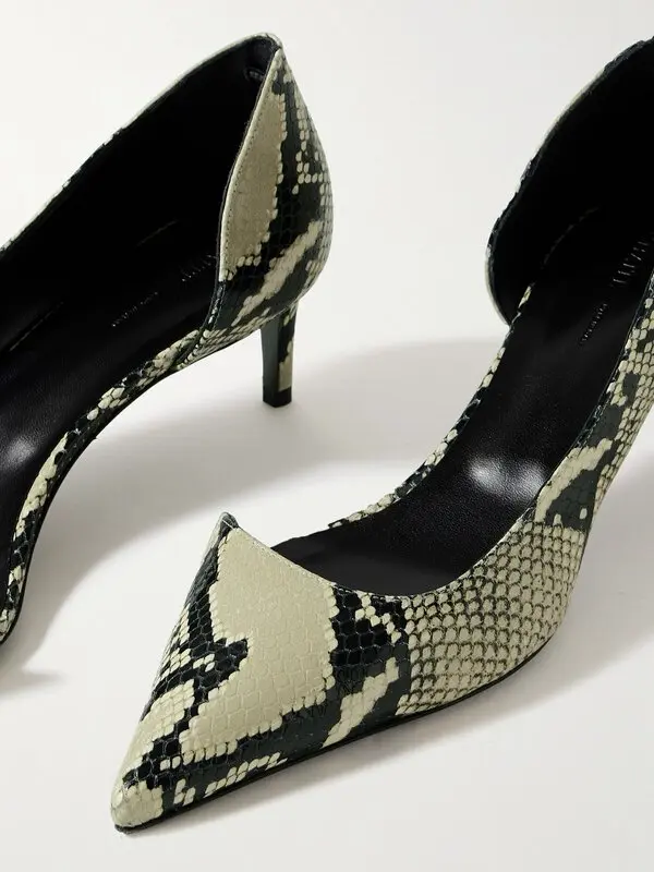 Khaite Jett Snake-effect Leather Pumps - Animal Print