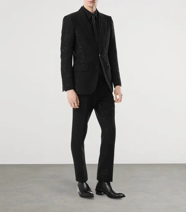 TOM FORD Virgin Wool-blend Dyllan Trousers - Black