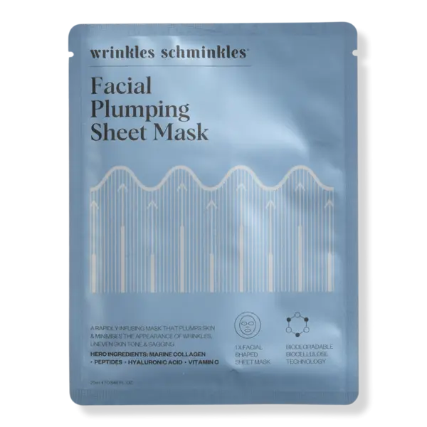 WRINKLES SCHMINKLES Facial Plumping Sheet Mask - One-color