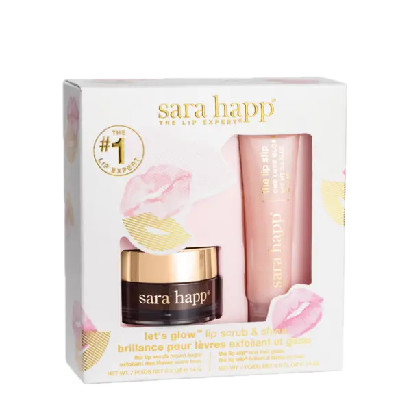 Sara Happ Let's Glow: Lip Scrub & Shine Kit - One-color