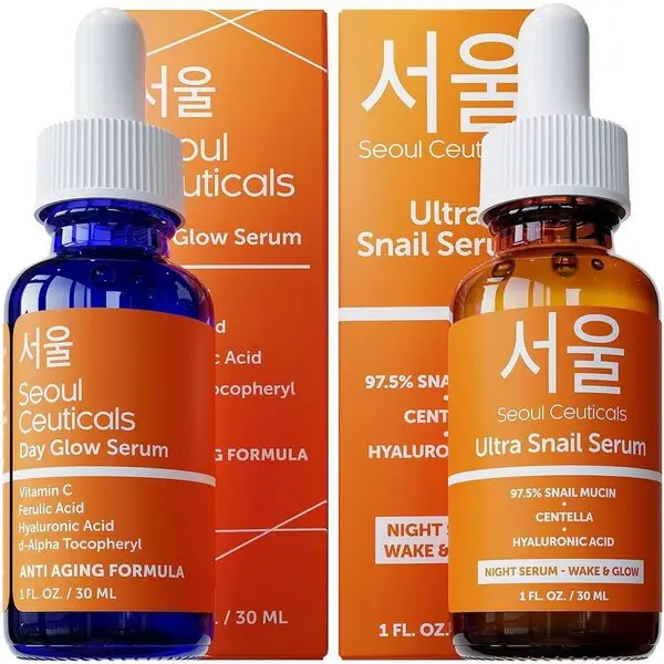 SEOUL CEUTICALS Korean Skin Care Day & Night Serum Duo - One-color
