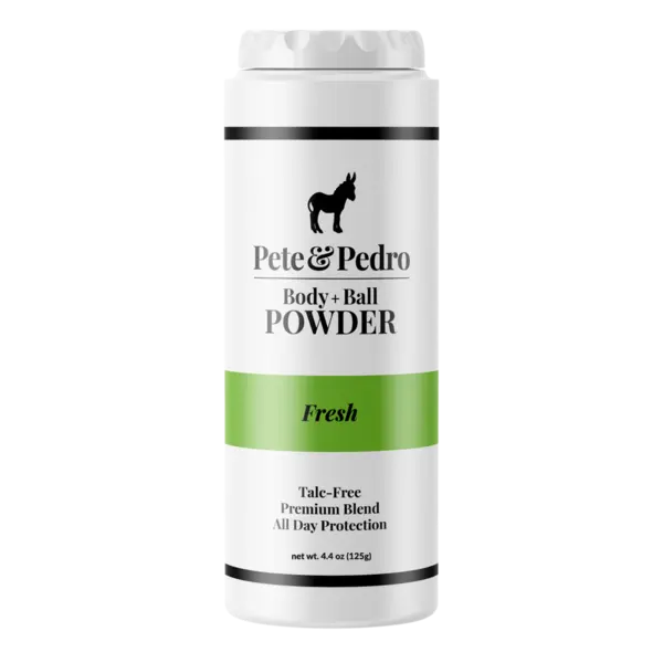 PETE & PEDRO Fresh Body & Balls Talc-free Powder Deodorant Absorbs Sweat In Groin, Privates, & Feet - One-color