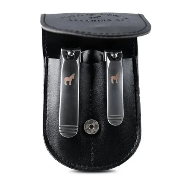 PETE & PEDRO Nail Clipper Stainless Steel Set With Leather Case - One-color