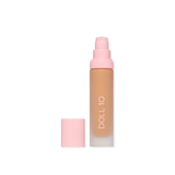 DOLL 10 T.c.e This Covers Everything Super Coverage Serum Makeup With Peptides - Tan