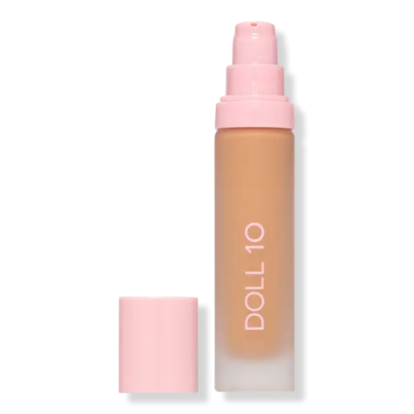 DOLL 10 T.c.e This Covers Everything Super Coverage Serum Makeup With Peptides - Tan