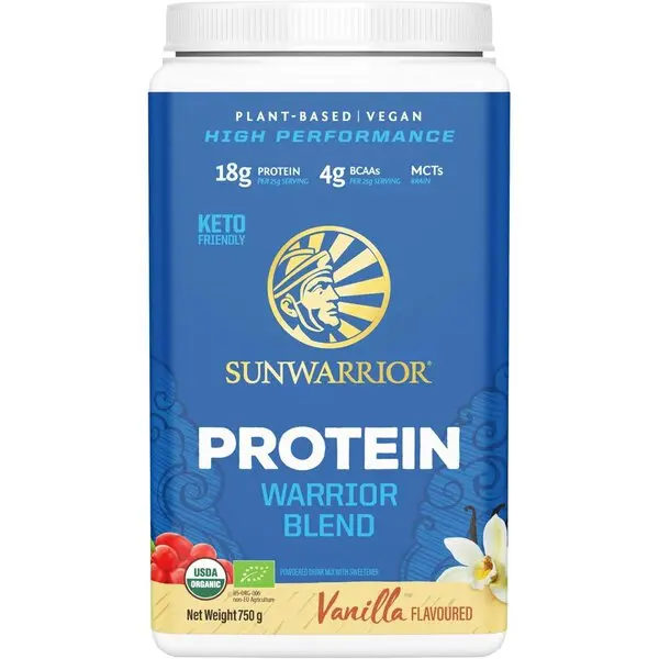 SUNWARRIOR Warrior Blend Organic Vanilla 750 Grams - One-color