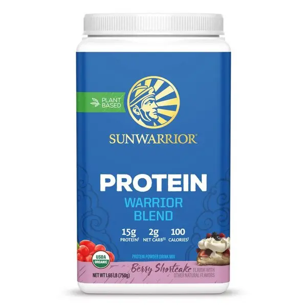 SUNWARRIOR Protein Warrior Blend Berry Shortcake 750 Grams - One-color