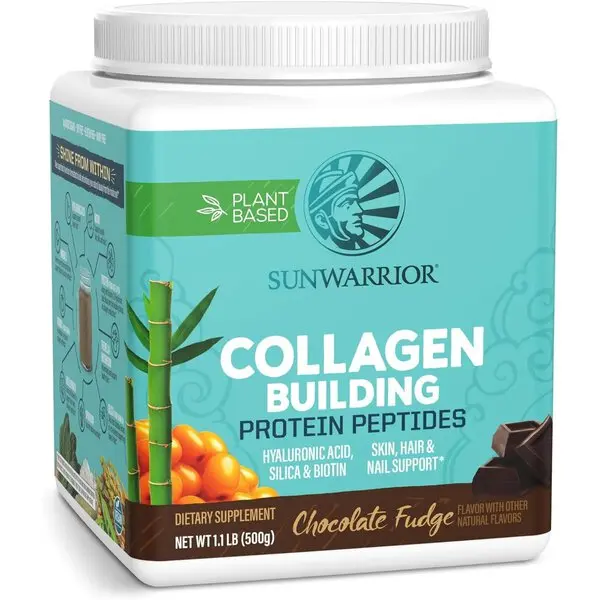 SUNWARRIOR Collagen Plant Based Chocolate 500 Grams - One-color
