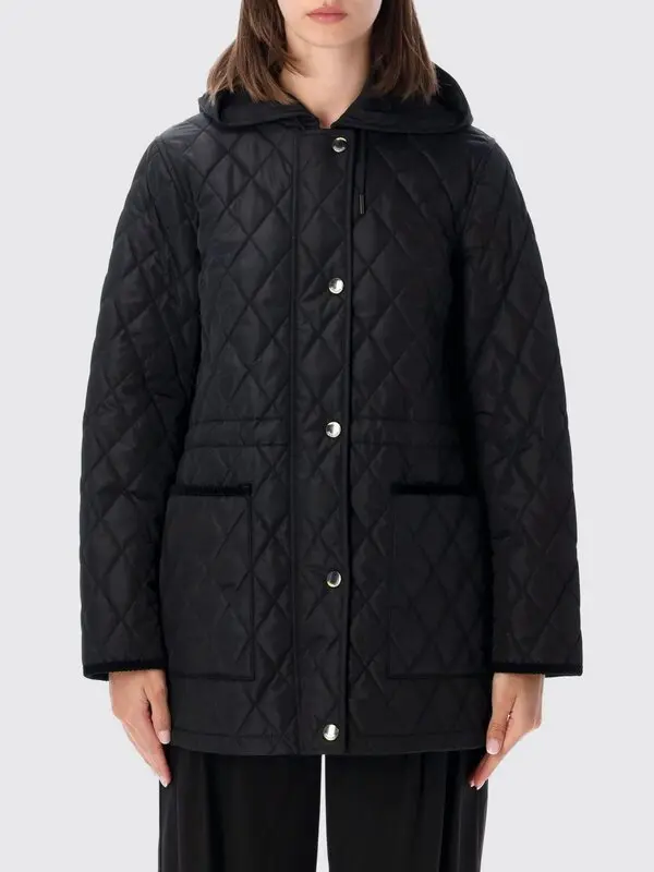 Burberry Quilted Hooded Jacket - Black
