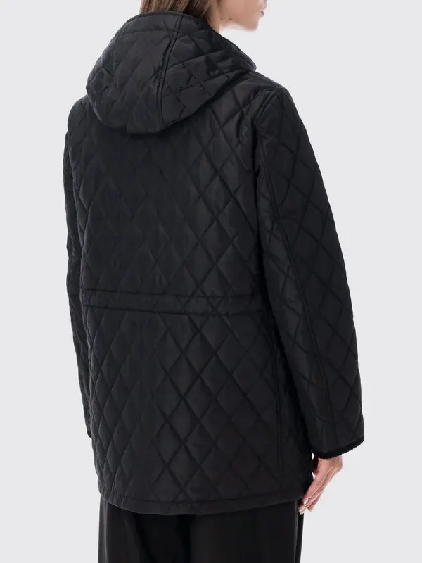 Burberry Knee-length Quilted Hooded Coat