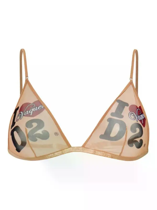 Dsquared2 X Vaquera Triangle Bra - Neutrals