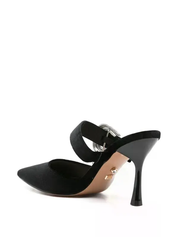 TWENTY FOURHAITCH Buckle-strap Heeled Mules