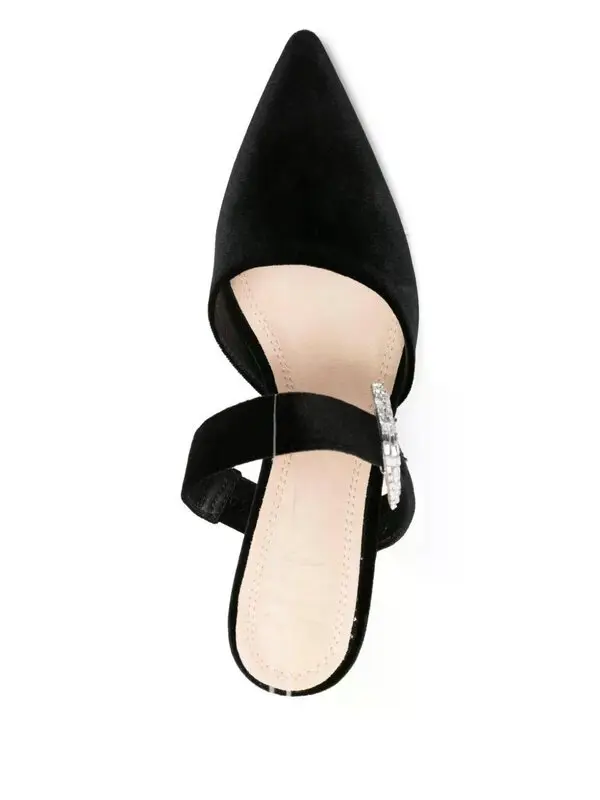 TWENTY FOURHAITCH Buckle-strap Heeled Mules