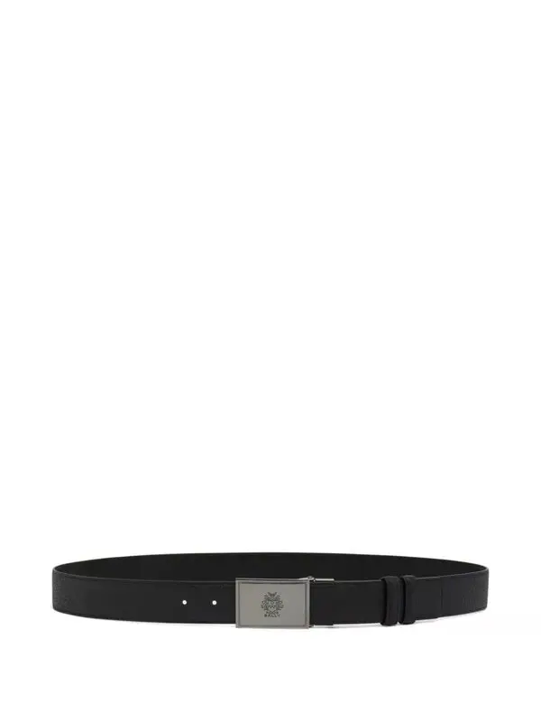 Bally Crest-plaque Reversible Belt - Black