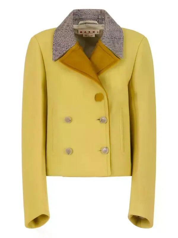 Marni Snakeskin-print Wool Jacket