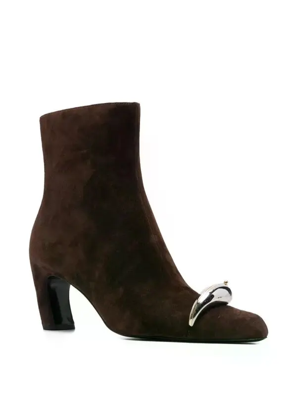 Tory Burch 65mm Suede Ankle Boots - Brown